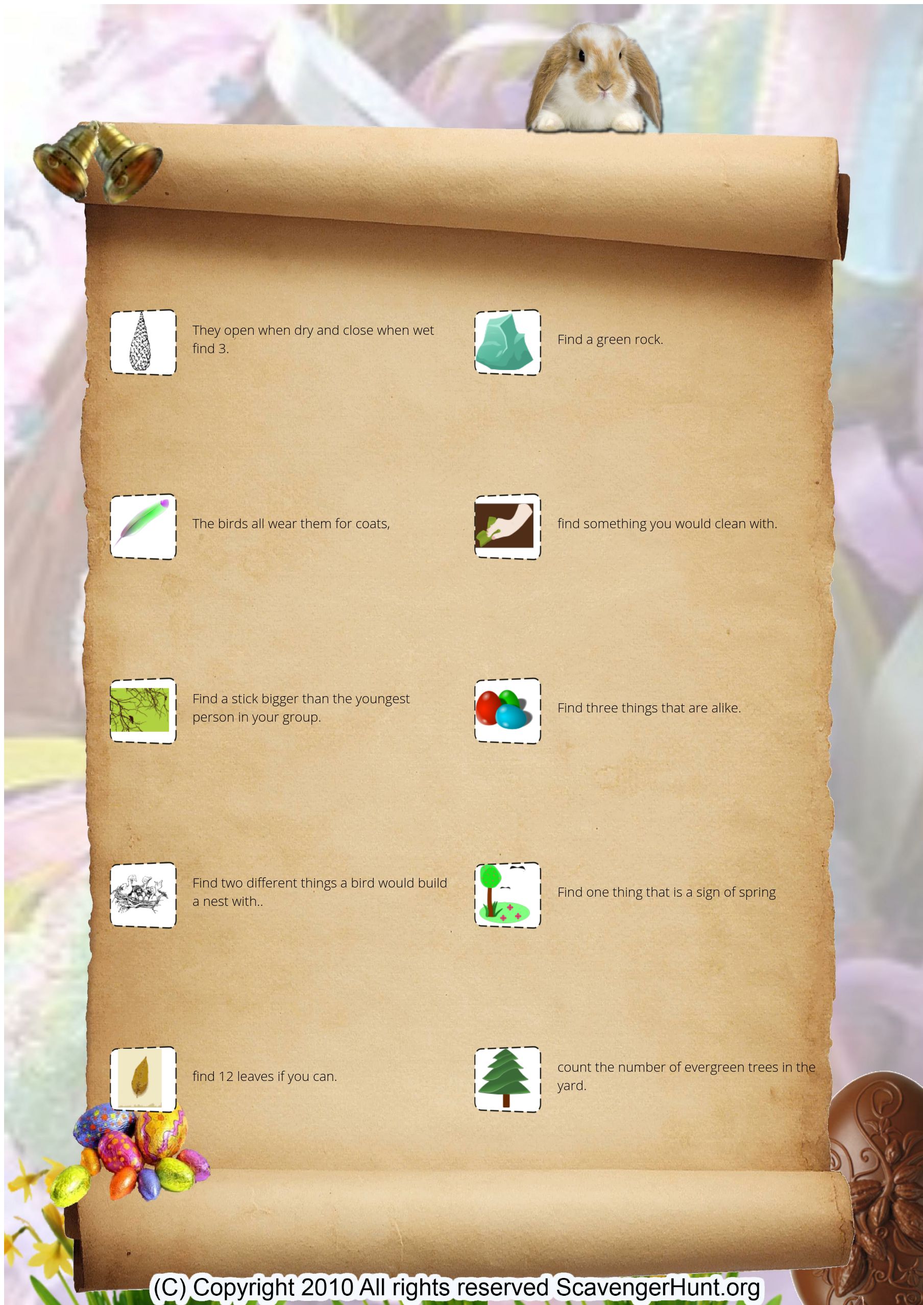 Easter Scavenger hunt