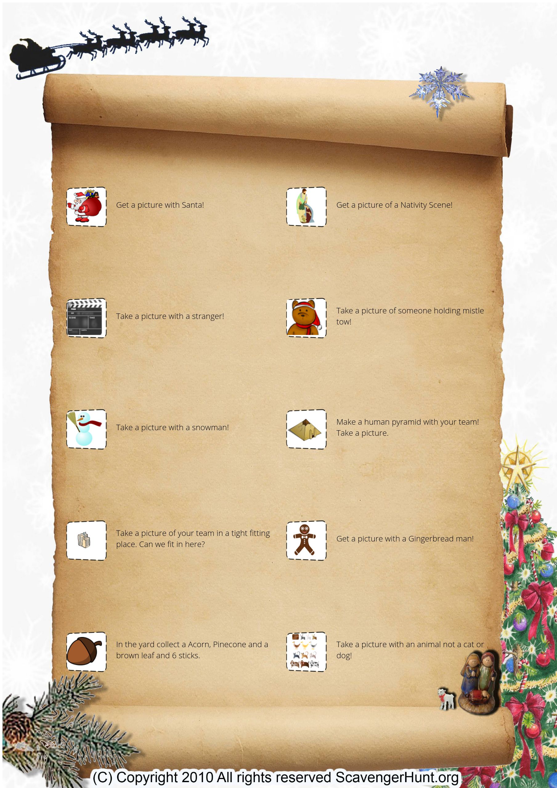 Christmas Scavenger Hunt