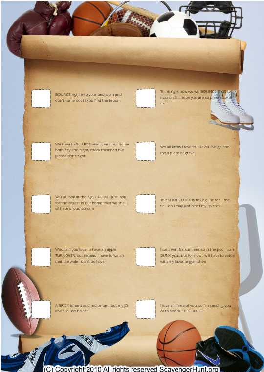 BASKETBALL SCAVENGER HUNT basketball-scavenger-hunt