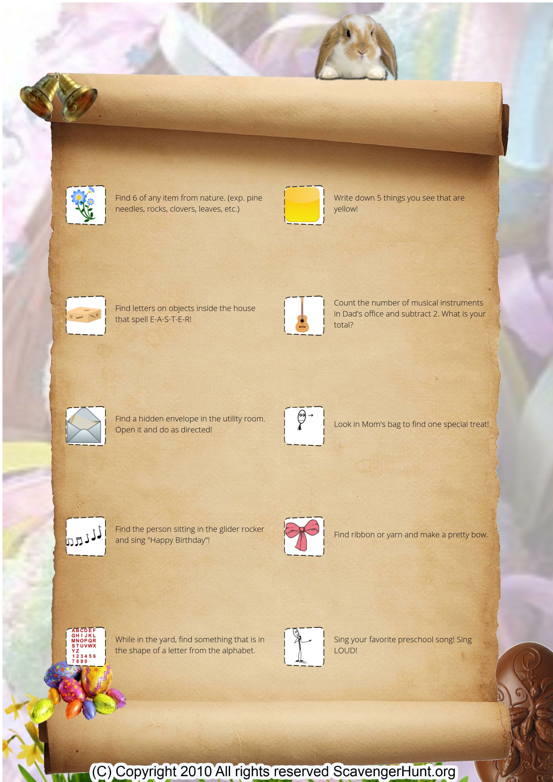 Easter scavenger hunt